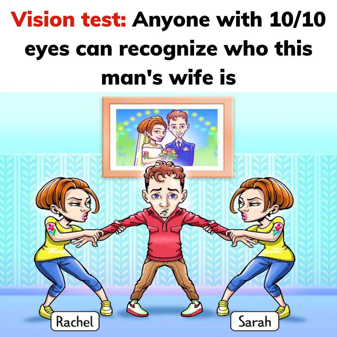 Only a sharp brain can spot who is the Man's Real Wife in picture ...