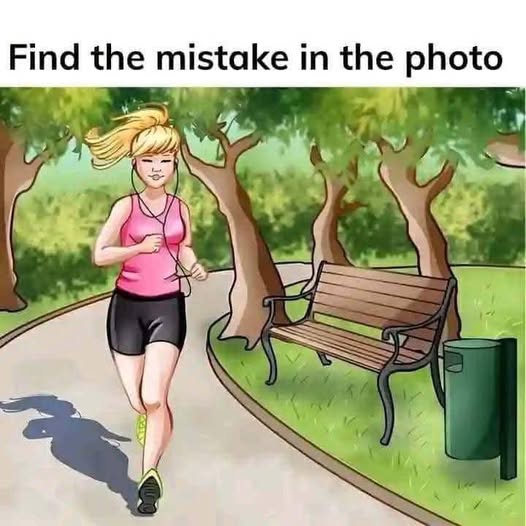 Can spot the mistake in the jogging picture in 6 seconds? - Wake Up ...