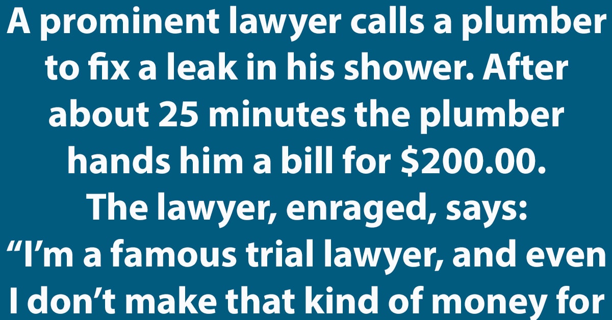 A Lawyer and a Plumber. - Wake Up Your Mind