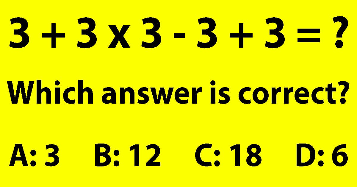 Many people get it wrong: Can you solve this tricky math problem ...