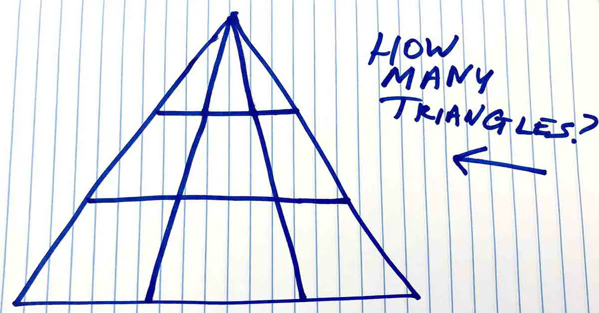 How Many Triangles Do You See? - Wake Up Your Mind