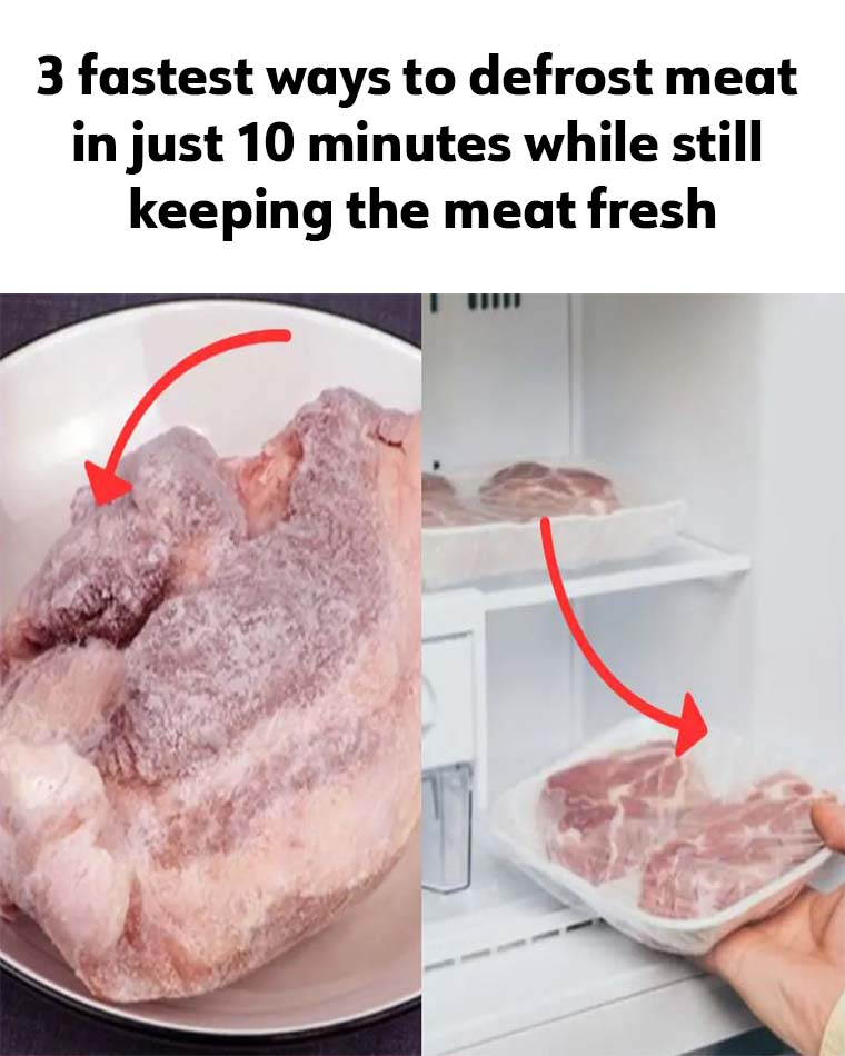 3 fastest ways to defrost meat in just 10 minutes while still keeping ...