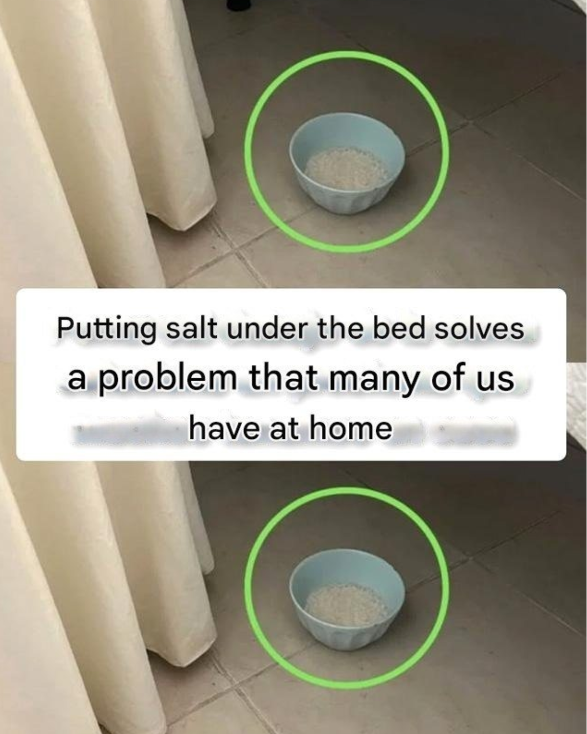 What is the use of putting salt under the bed