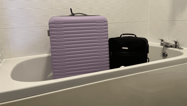 This is why you should place your luggage in the bathroom right after checking into a hotel room ...