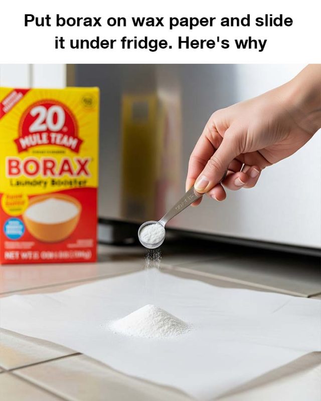 Put Borax on Wax Paper and Slide It Under Your Fridge—Here’s Why - Wake ...