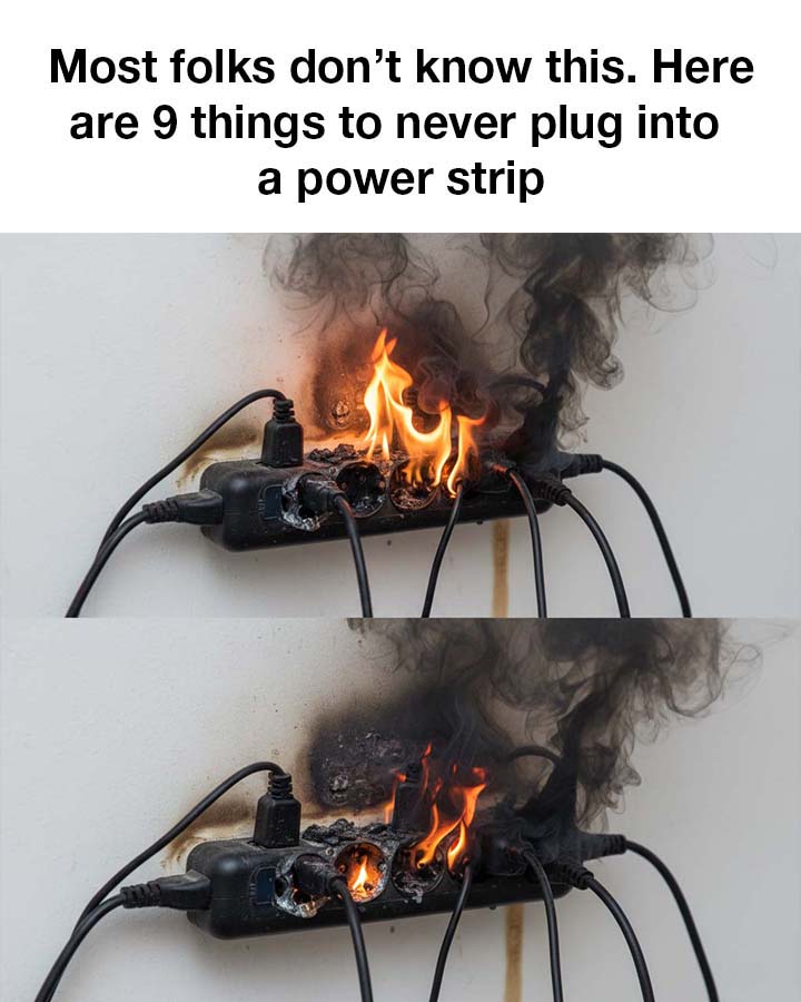 9 Devices You Should Never Plug Into a Power Strip - Wake Up Your Mind