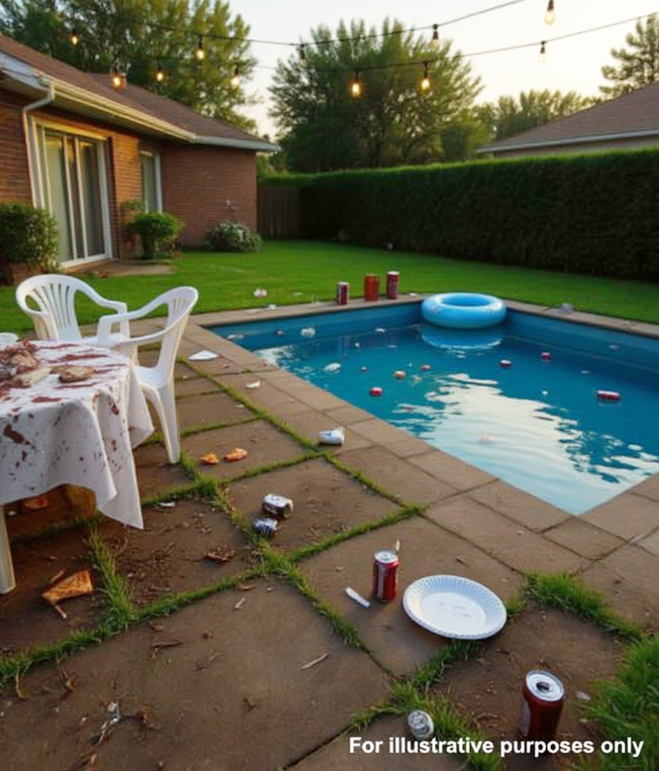 We Returned from Vacation to Find Our Pool Filled with Trash and Our ...