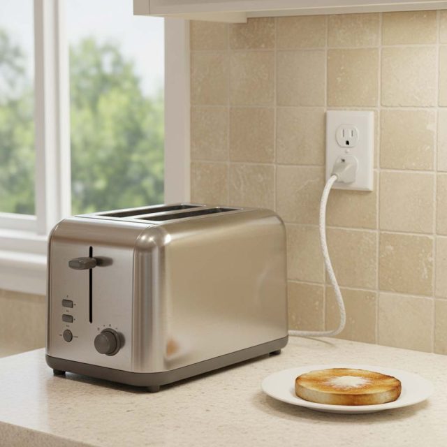 Never leave your toaster plugged in outlet. - Wake Up Your Mind