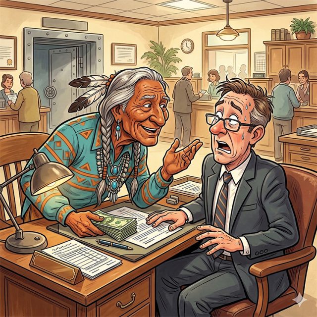 A Native American Applies for a Loan - Wake Up Your Mind