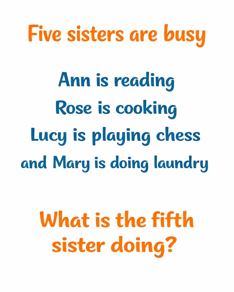Riddle: There are 5 sisters in a room. - Wake Up Your Mind
