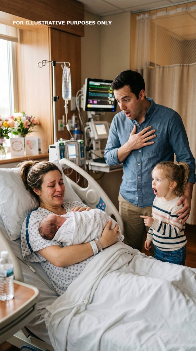 My 12-year-old daughter took one look at my newborn son and screamed ...