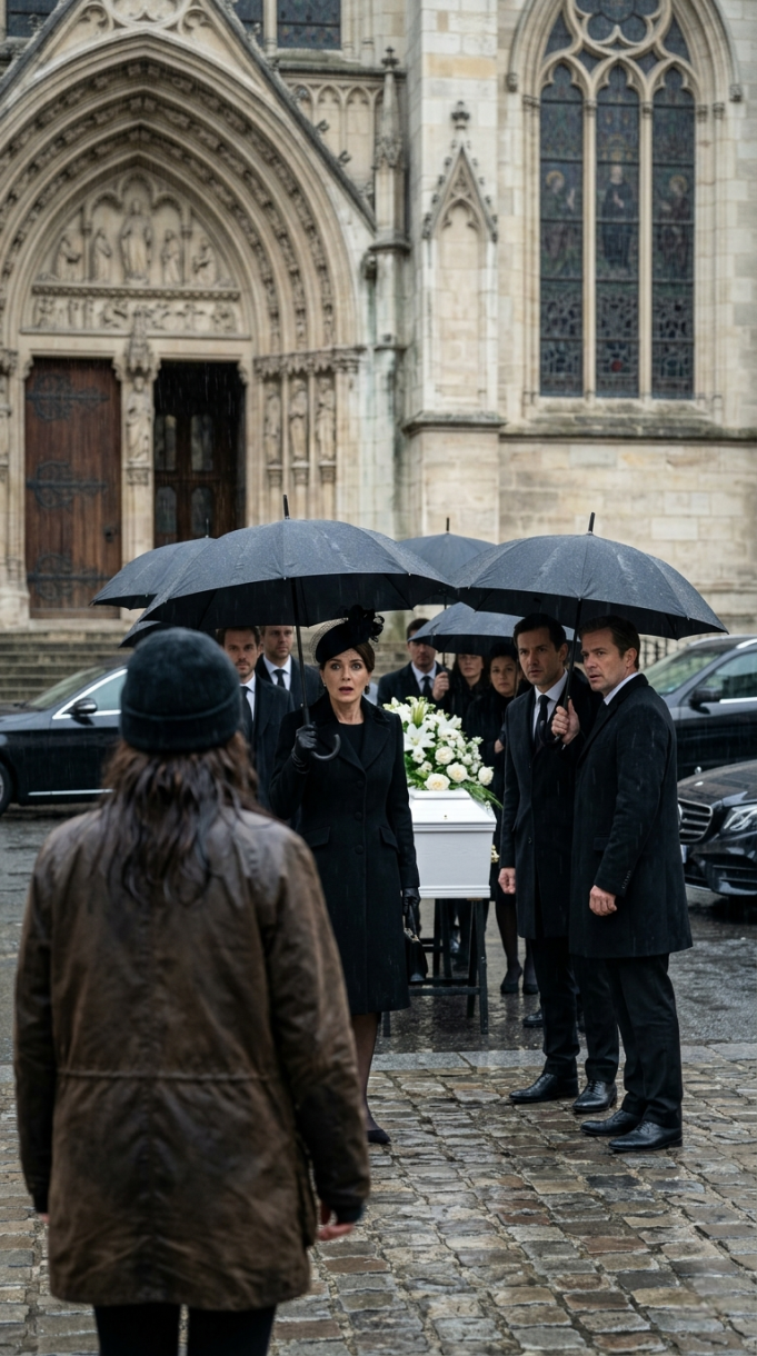 A mysterious young woman walked into a billionaire's funeral holding ...